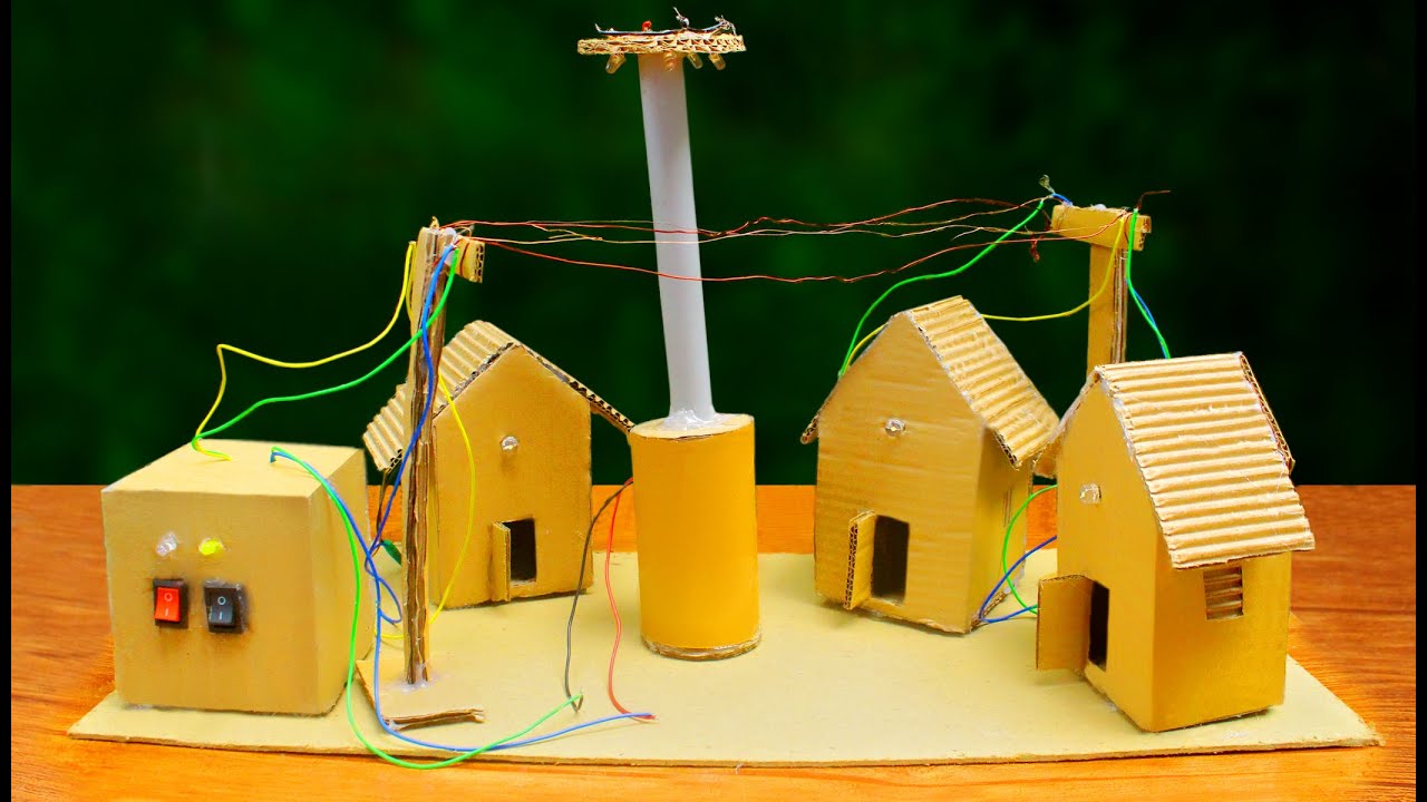 How does electricity reach our homes Showing on the model from ...
