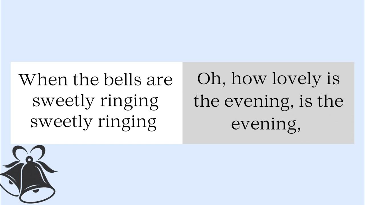 Oh, How Lovely is the Evening (2 part round) - YouTube