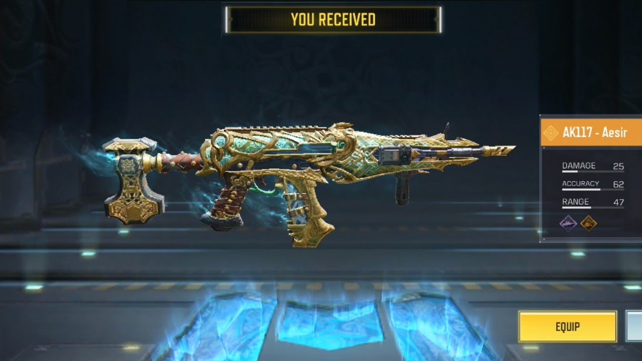 Unlocking the AK117 Aesir gun skin CODM - YouTube