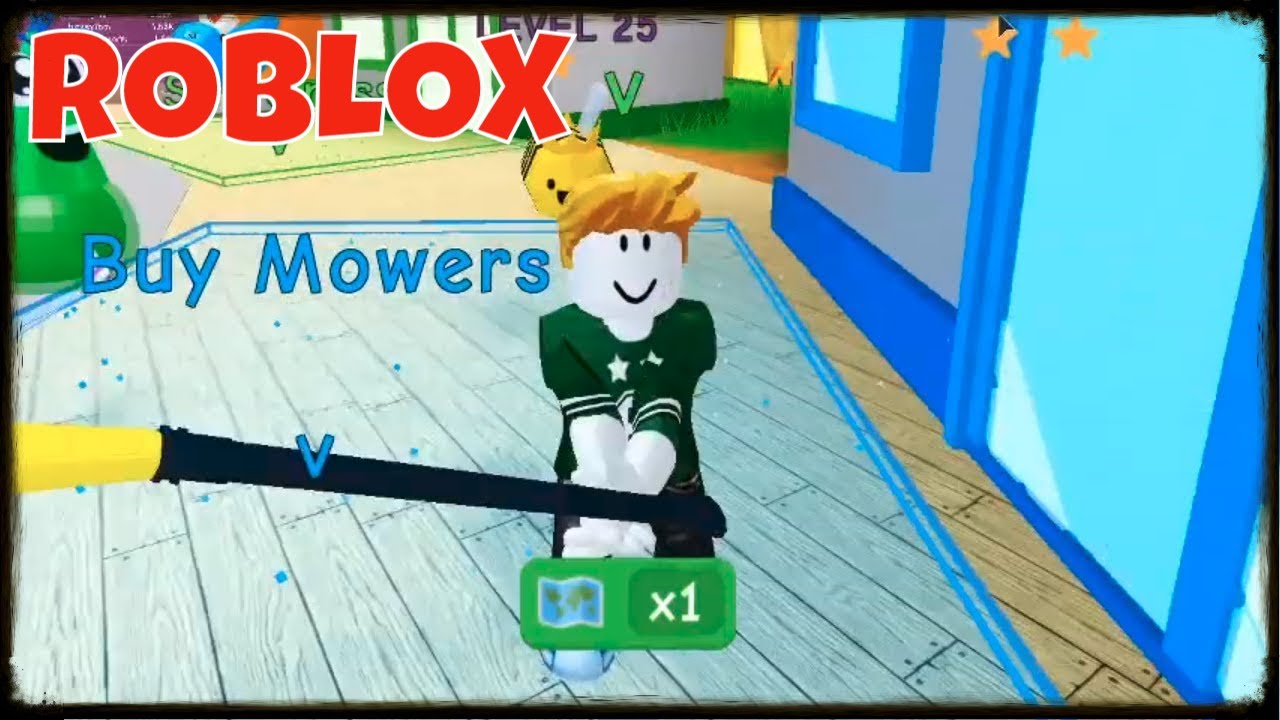 EVOLUINDO O PERSONAGEM NO ROBLOX LAWN MOWING SIMULATOR - YouTube