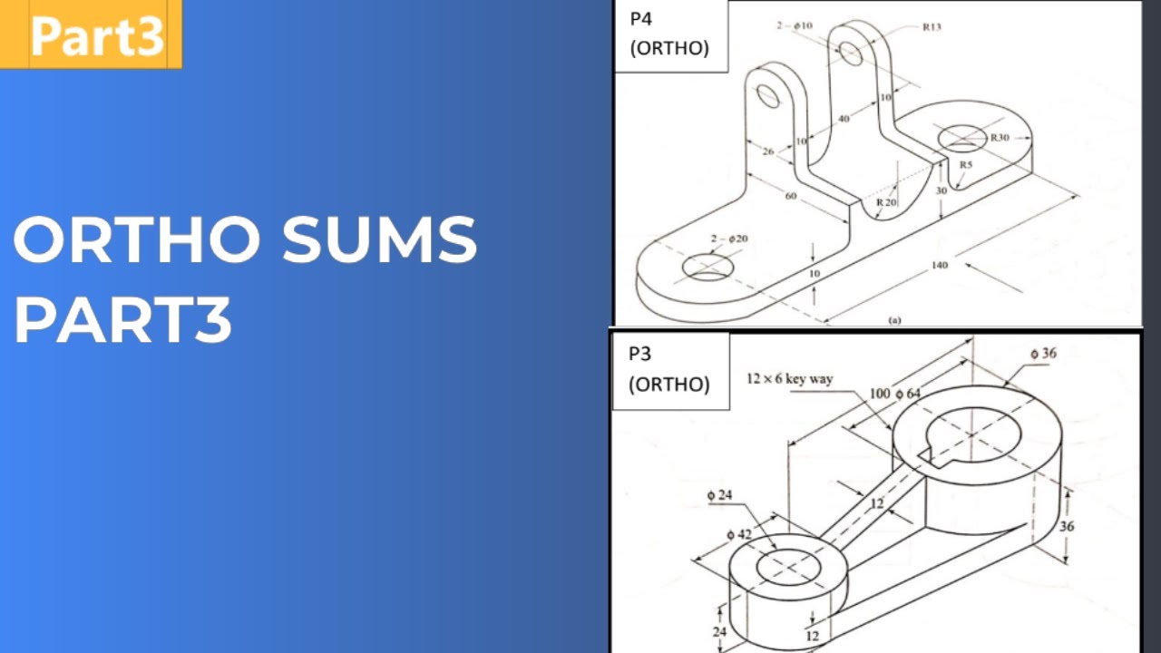 Orthogonal AutoCad problems (Part3) - YouTube