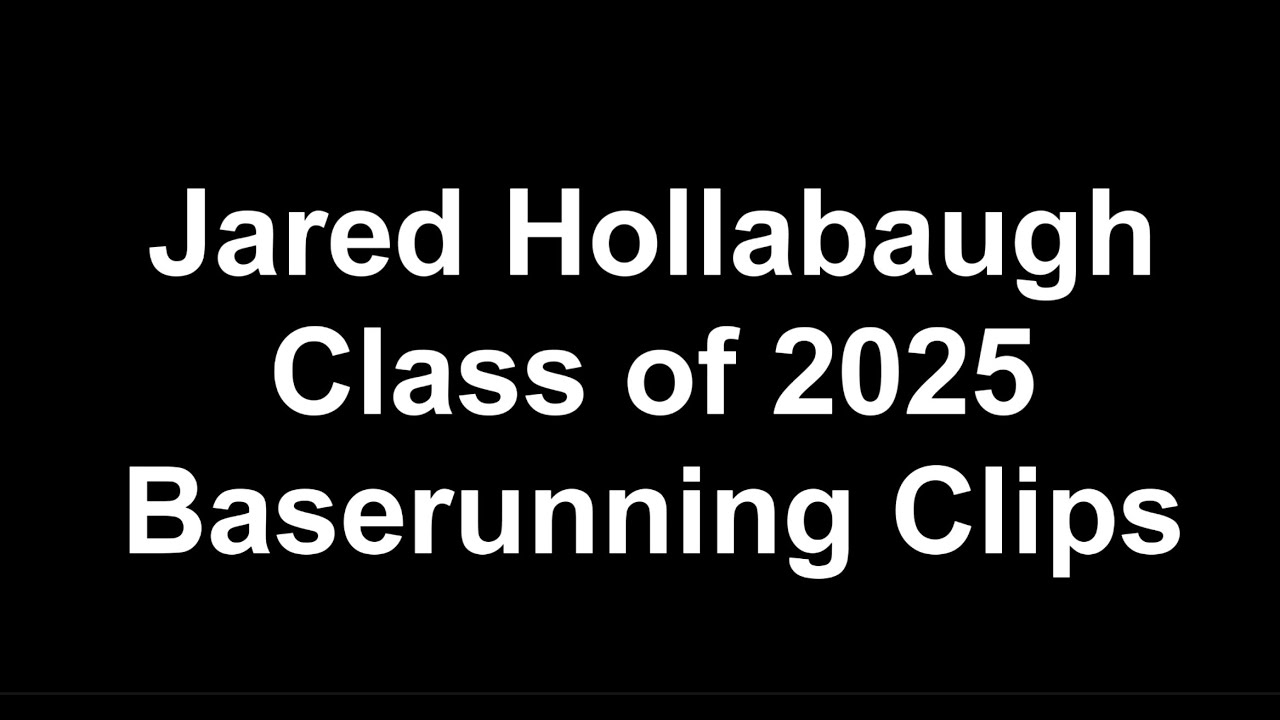 Jared Hollabaugh C/O 2025 Baserunning Clips - YouTube