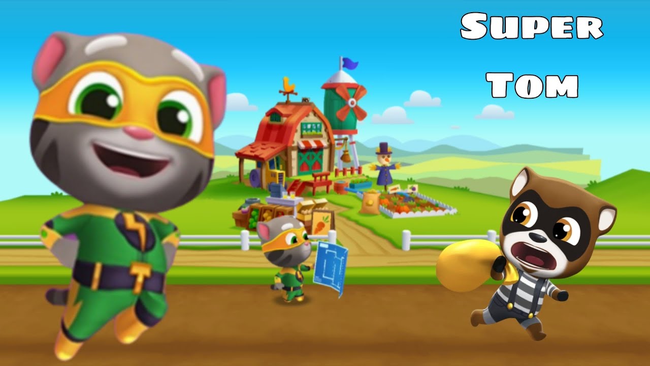 Talking Tom Gold Run Super Tom Gameplay - Best Funny Moment's - Full ...