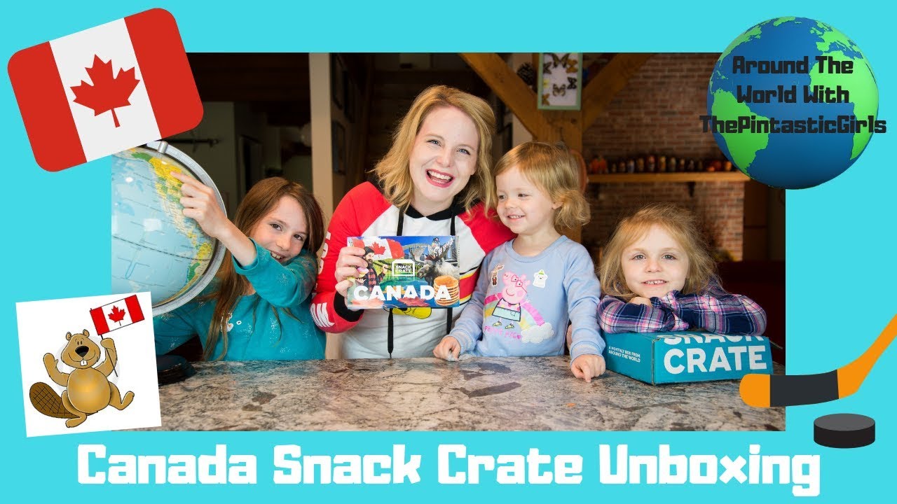 Canada Snack Crate Unboxing | American Kids Try Canadian Snacks - YouTube