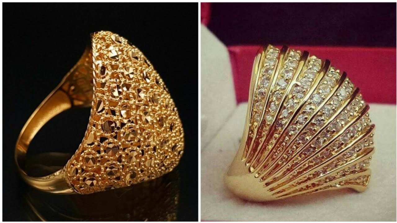 Affordable, Stylish Gold Rings Designs - YouTube