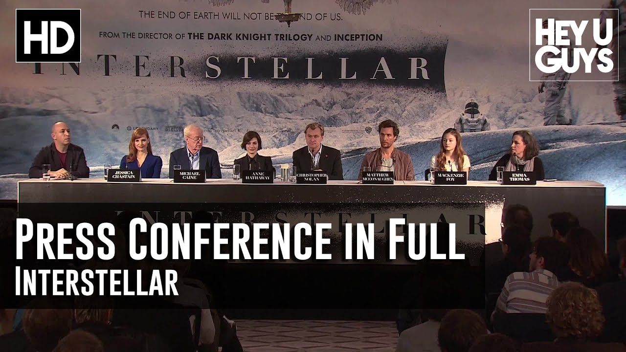 Interstellar Press Conference in Full - Christopher Nolan, Matthew ...