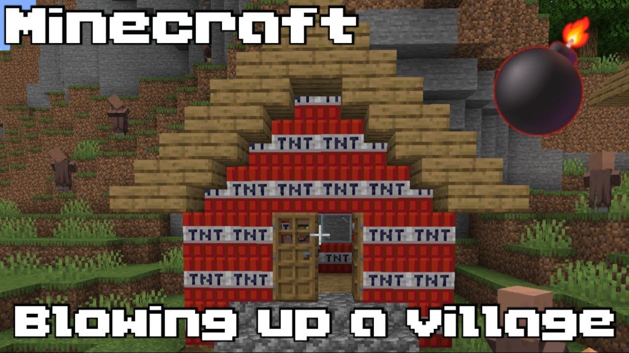 TNT VS VILLAGE - Minecraft: Java Edition - YouTube