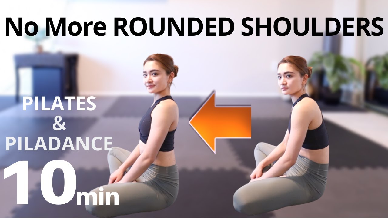 10 MIN PILATES & PILADANCE FOR ROUNDED SHOULDERS! - YouTube