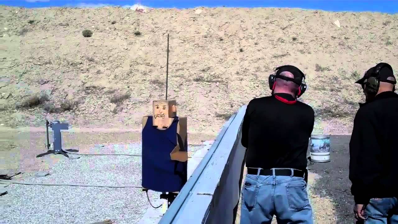 Charging reactive target with 6" balloon kill zone - YouTube