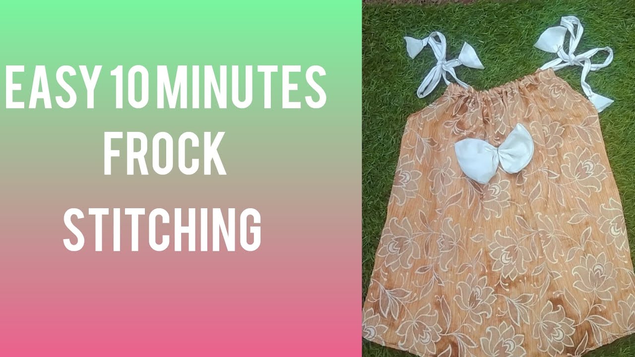 Easy frock stitching for beginners👗|anybody can stitch🪡|sewing hacks# ...