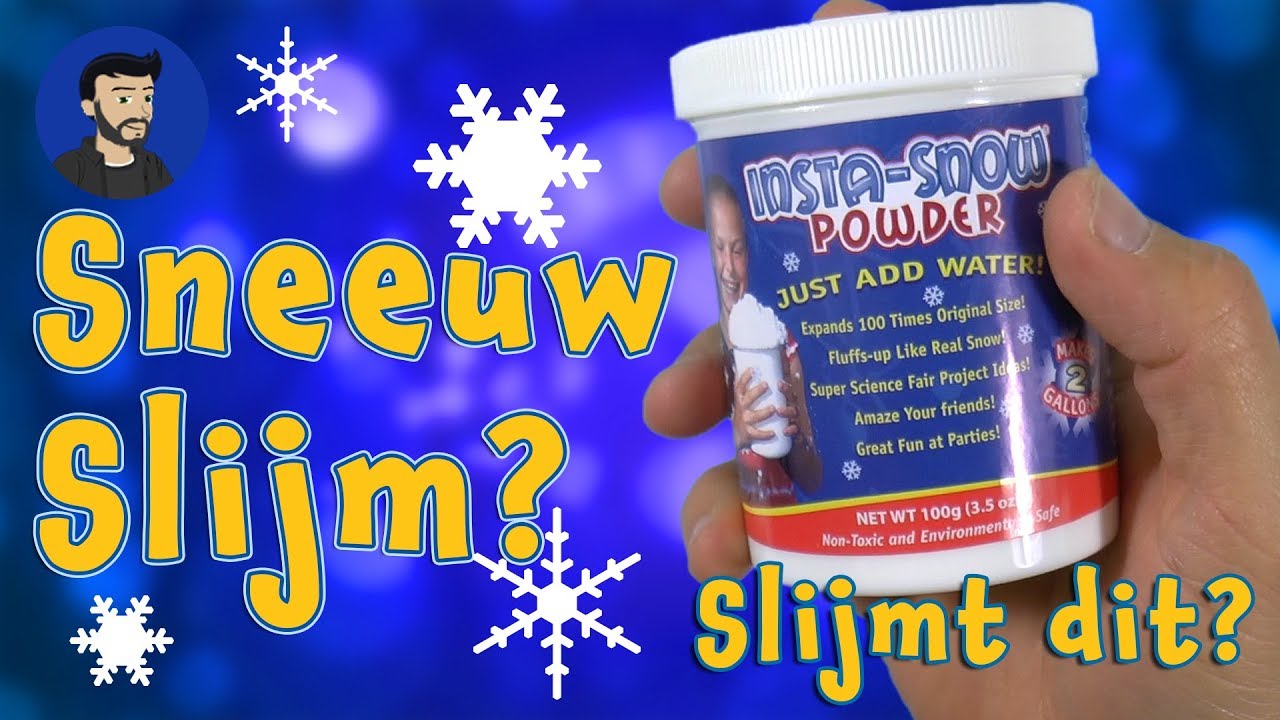 Insta snow slijm? Wordt insta snow powder slijm? Slijmt dit? - YouTube