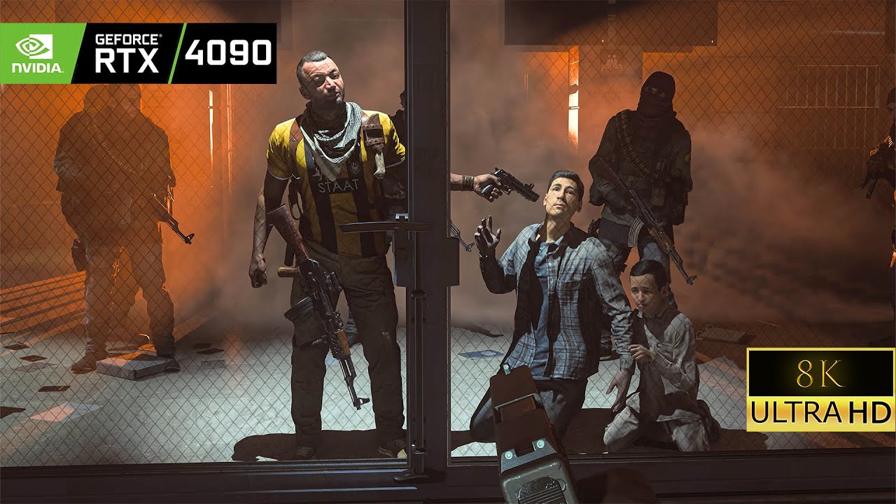 [8K60FPS] THE EMBASSY - COD MW 2019 CAMPAIGN MISSION 07 - RTX 4090 ...