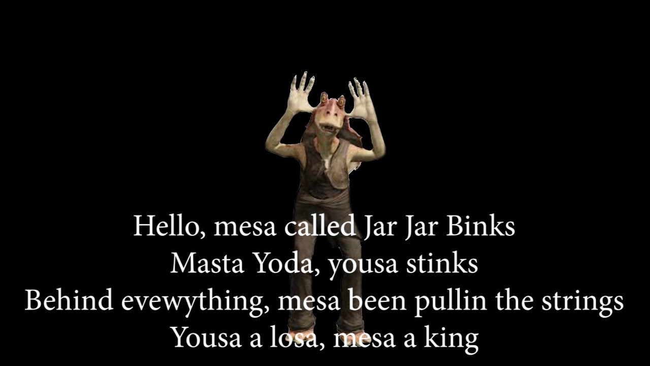Yoda vs Jar Jar Binks rap battle - YouTube