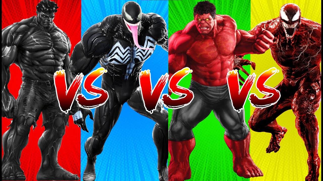 SUPERHERO COLOR DANCE CHALLENGE Black Hulk vs Venom vs Black Spider-Man ...