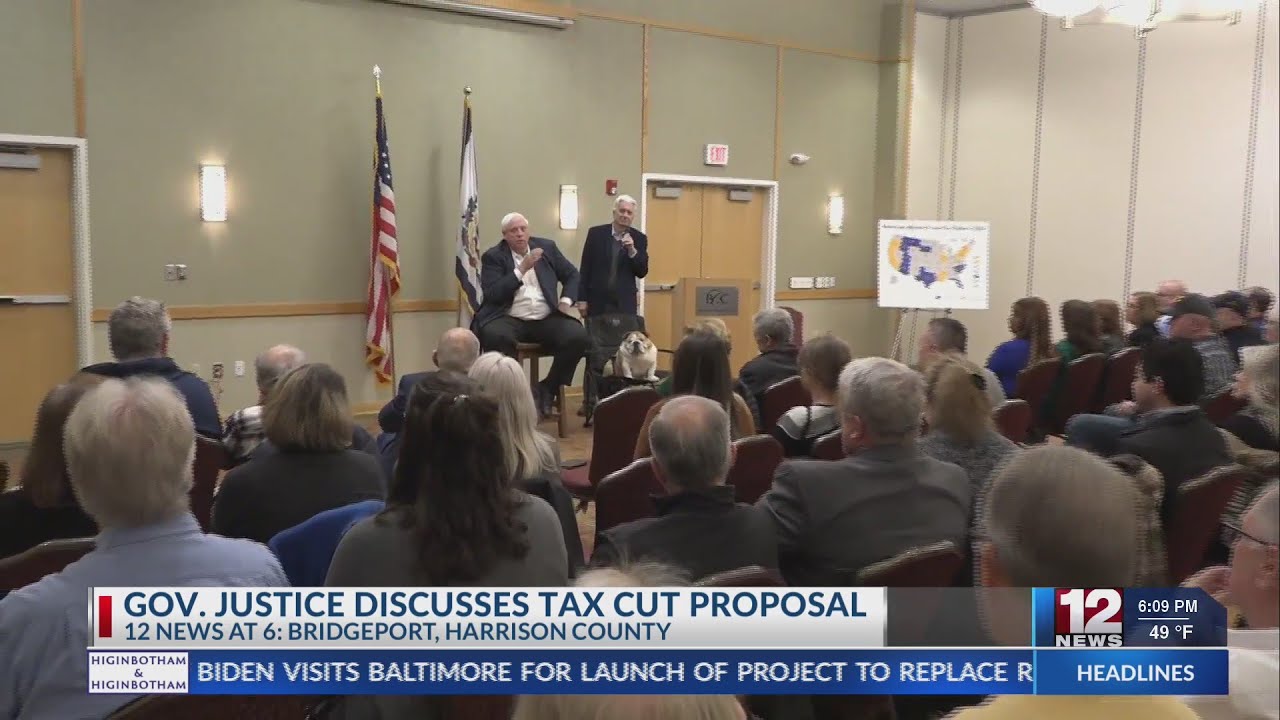 Gov. Justice discusses tax cut proposal - YouTube
