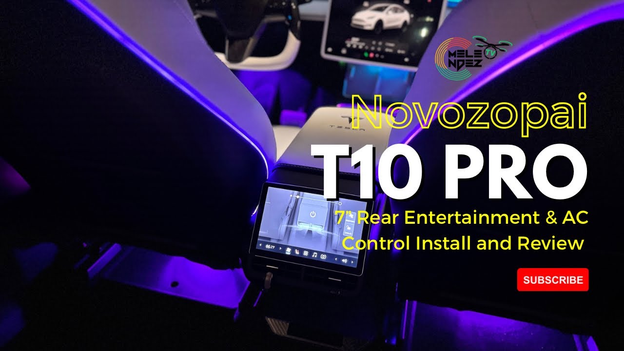 Novozopai T10 Pro 7” Rear Display for Tesla Model 3 & Y | Unboxing ...