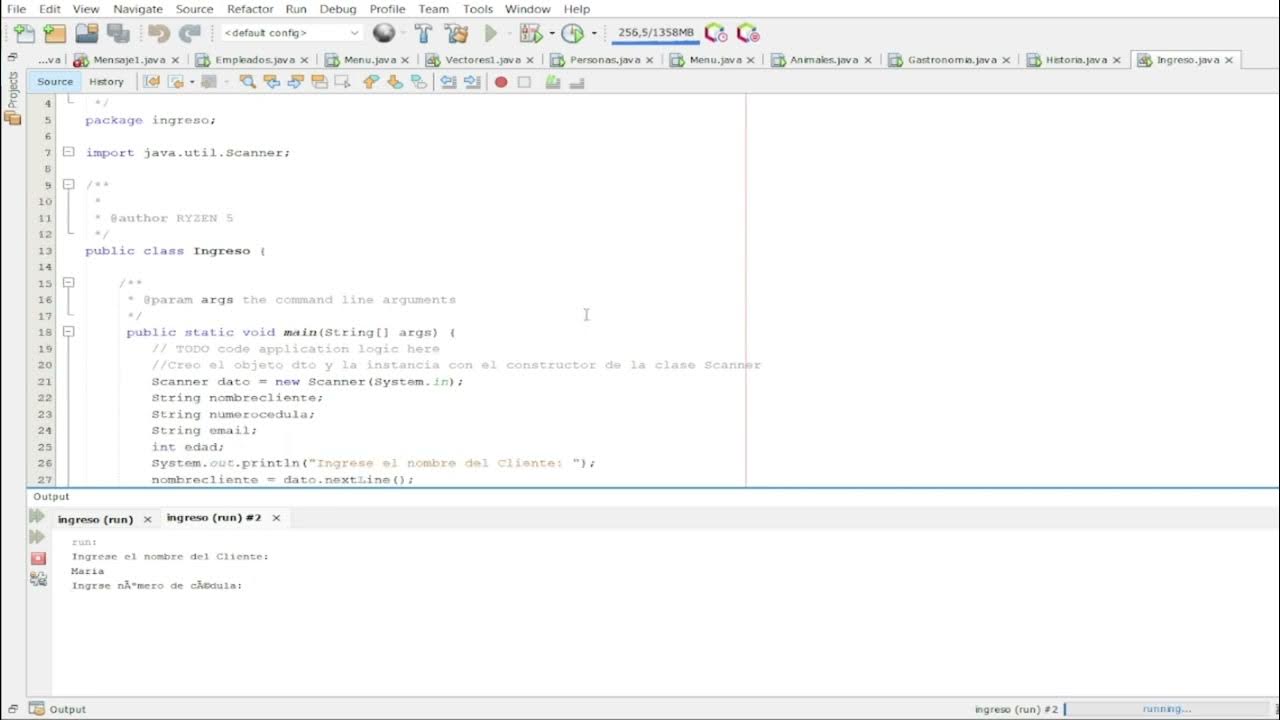 Como hacer un ingreso de datos en NetBeans java - YouTube