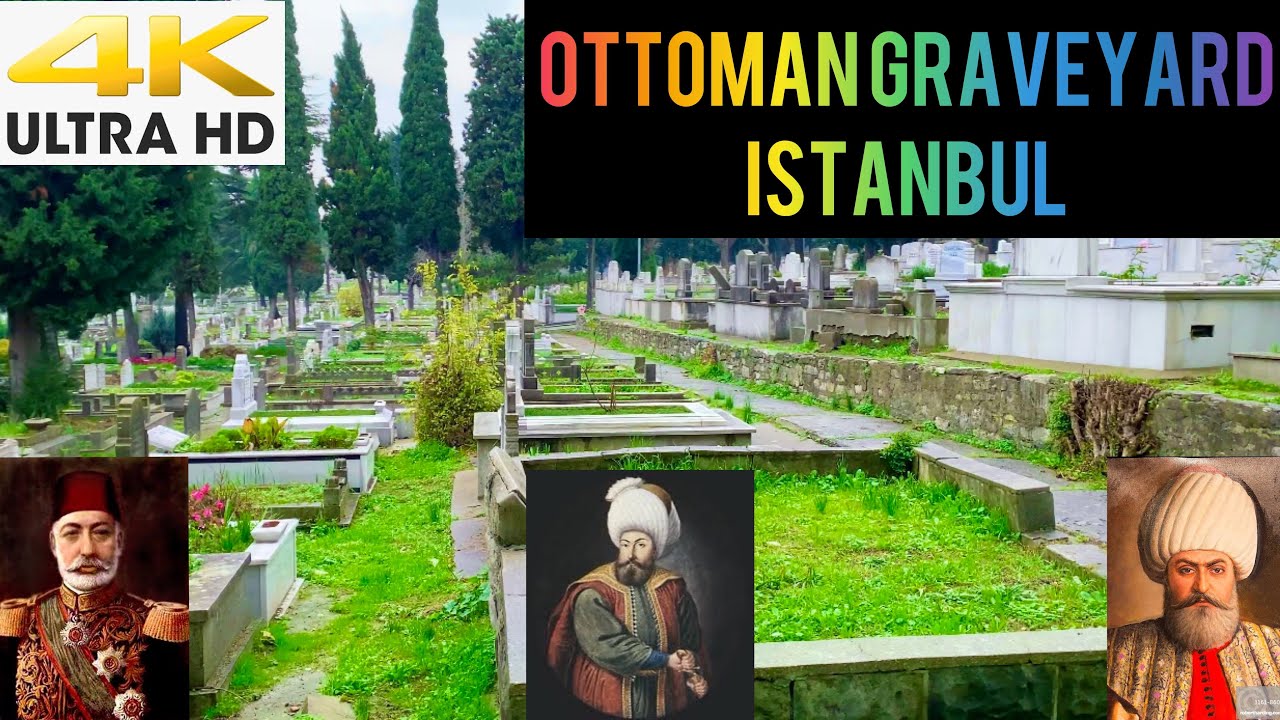 Istanbul Iconic Muslim Cemetery Old Historical Graveyard In Istanbul ...