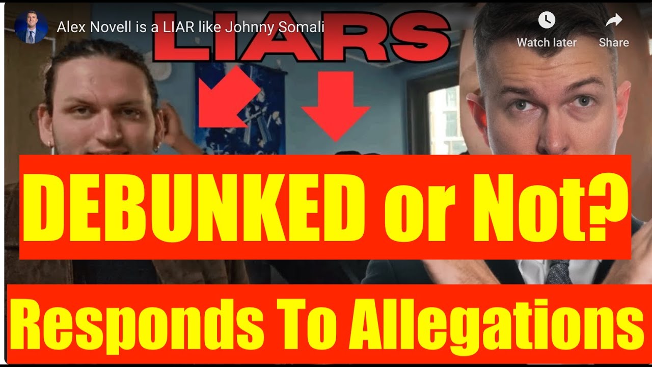 Legal Mindset Responds to Alex Novell Criminal Allegations | Debunked ...