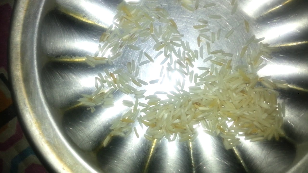 raw rice eating - YouTube