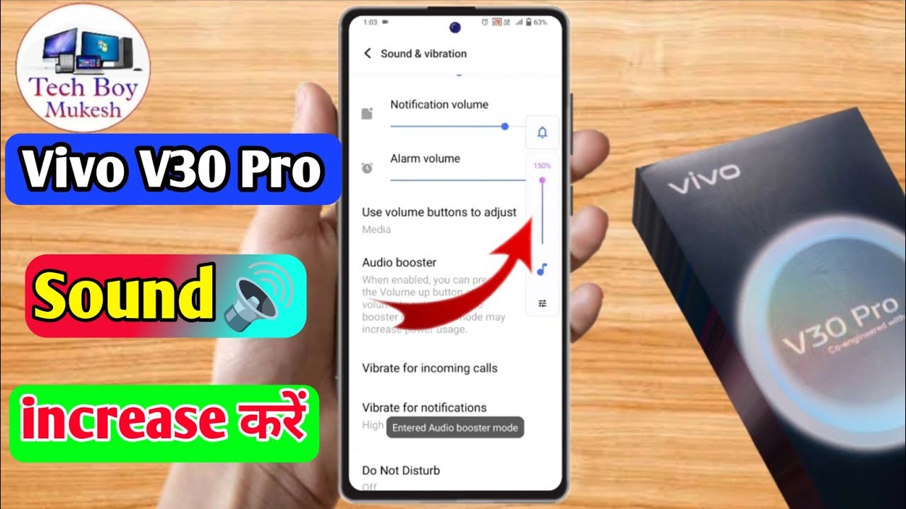 vivo v30 pro me volume kaise badhaye, vivo v30 pro volume problem - YouTube