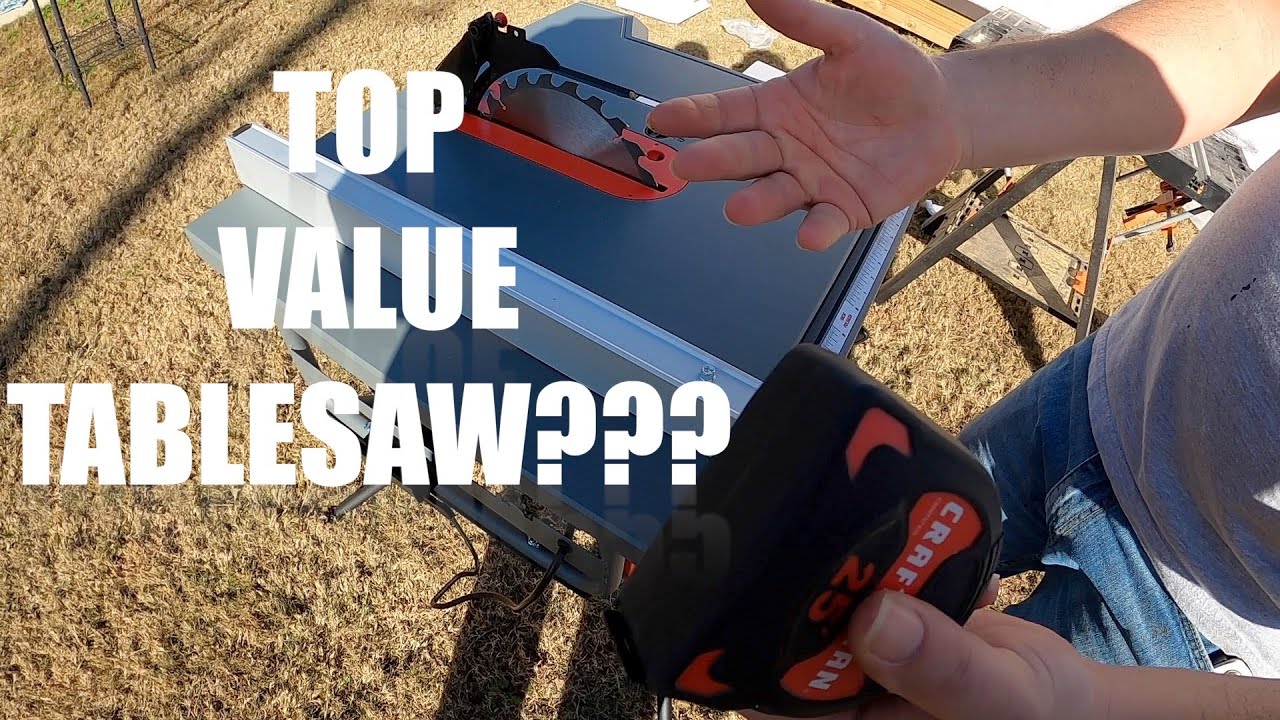 Craftsman 10" Portable Tablesaw Setup & Review. Surprising Results ...