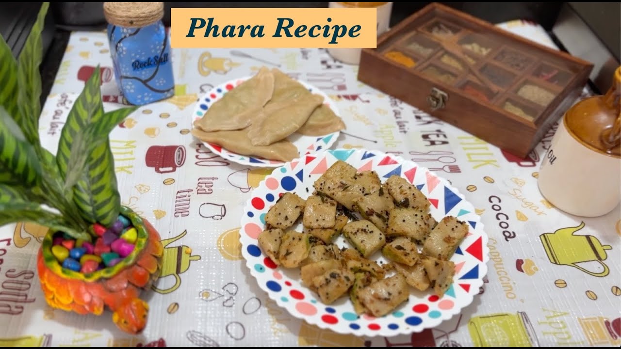steamed fara recipe | fried phara | atta fara recipe | Farra - YouTube
