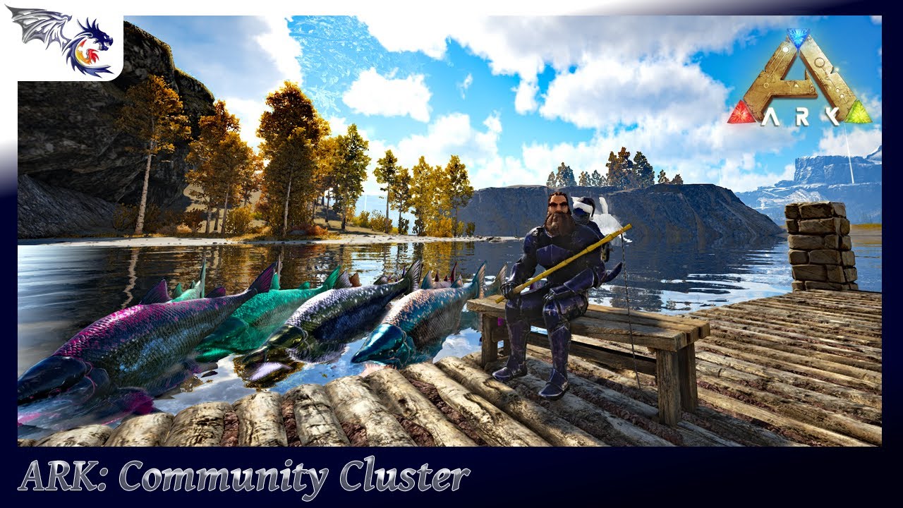 X-Sabertooth Salmon Fishing For Shadowmanes | ARK: Community Cluster #9 ...