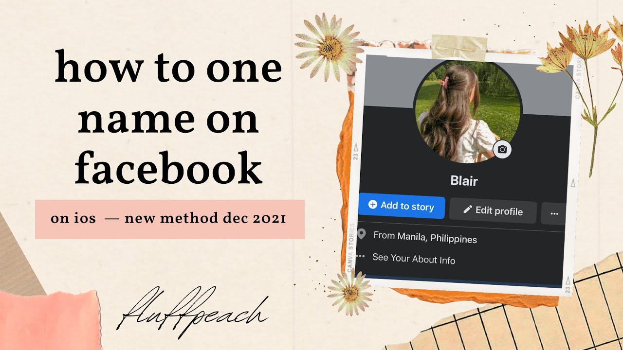how to one name on facebook 2021 using phone | IOS VER. 100% working ...