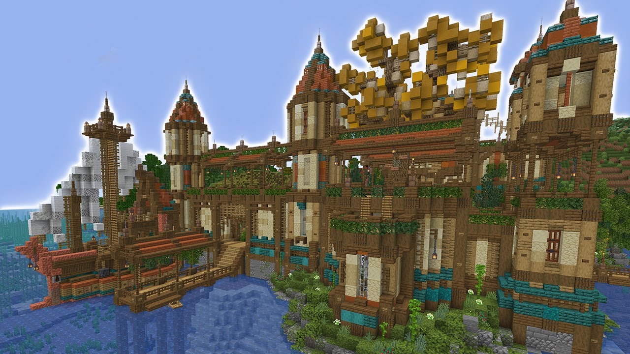 Minecraft Build Ideas: Barracks, Gatehouse, and Dock in Survival - YouTube