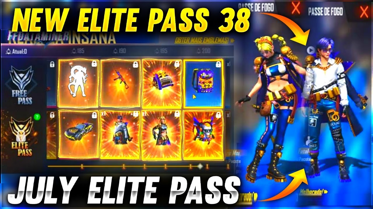FREE FIRE NEW ELITE PASS FULL VIDEO|SEASON 38 ELITE PASS FREE FIRE ...