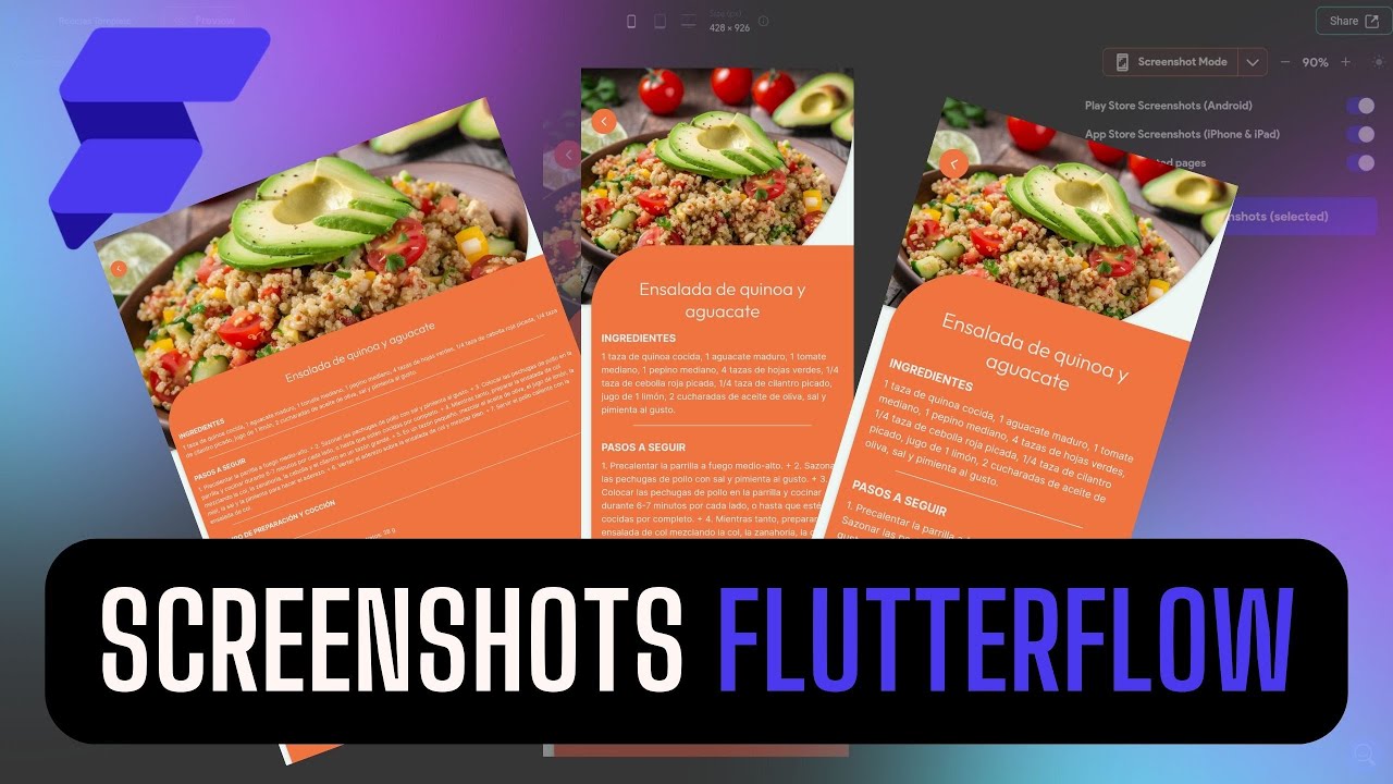 Crear Screenshots de tus aplicaciones con Flutterflow - NUEVA FUNCIÓN ...