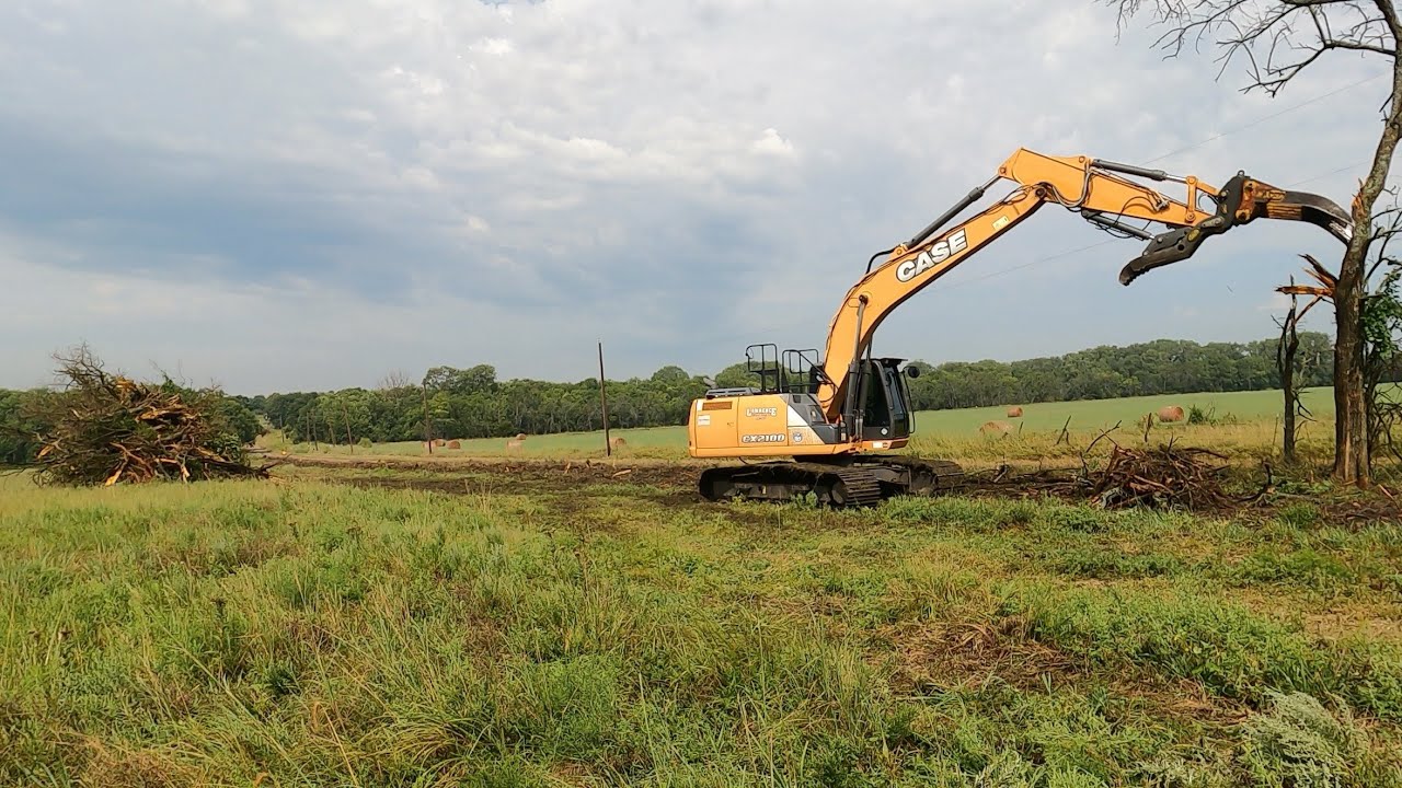 Fence line Clearing - YouTube