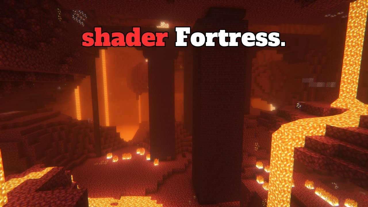 This is how cool shaders look in the Minecraft nether fortress... - YouTube