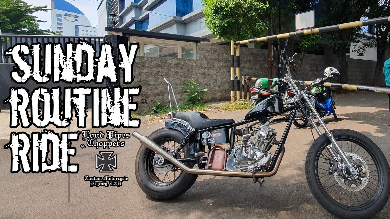 Sunday Routine Ride, riding chopper every sunday ! - YouTube