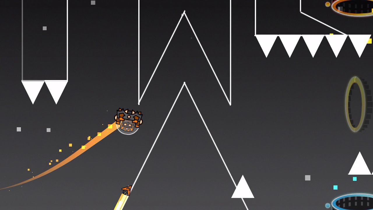 Playing one of the hardest levels in gd (geometry dash) - YouTube