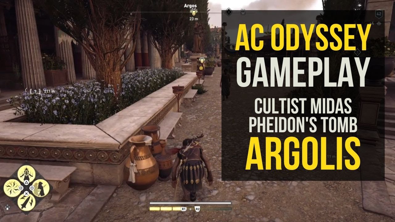 Assassin's Creed Odyssey Gameplay - Argolis - Cultist Midas, Chremata ...