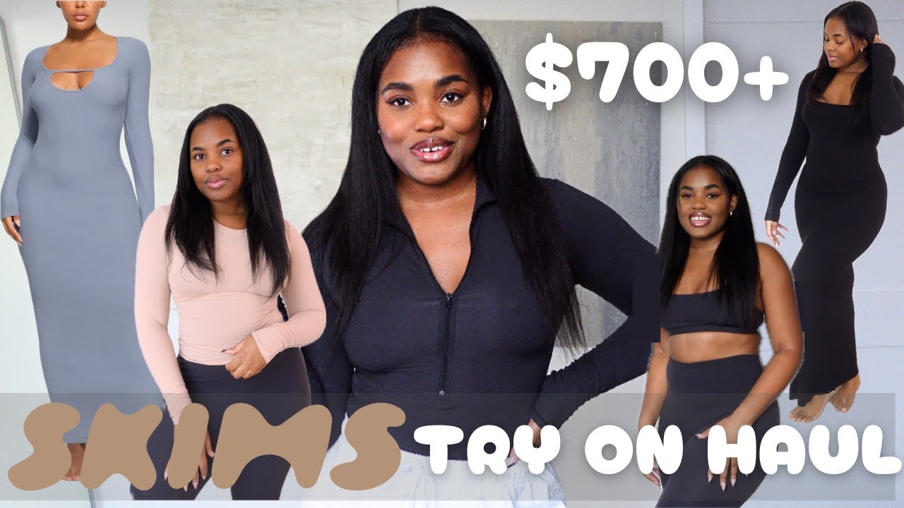 HUGE SKIMS TRY ON HAUL | I SPENT OVER $700 ON SKIMS| BI-ANNUAL SALE ...