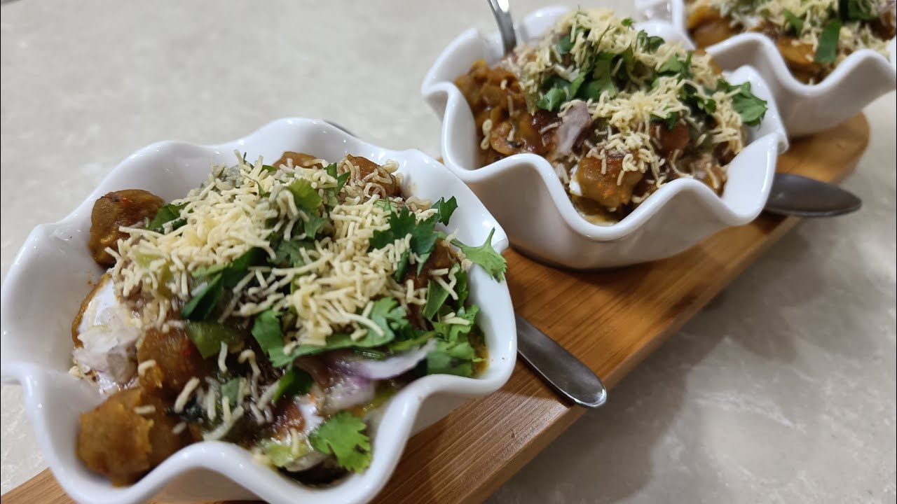 Chole Tikki recipe| Kurkuri Chole Tikki chaat recipe in hindi| आलू छोले ...