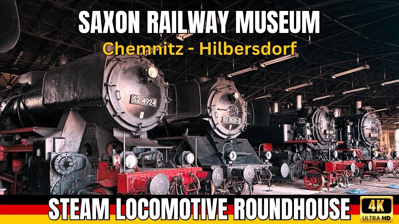 Saxon Railway Museum | Inside Germany’s Forgotten Giants of Steam [4K ...