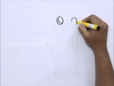 How to Draw a Jake the Dog - YouTube