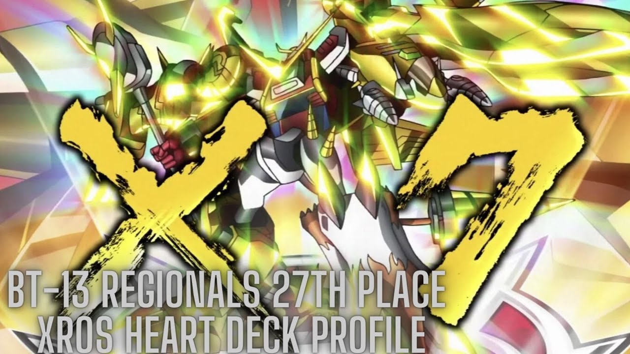 DIGIMON TCG! 27TH PLACE CORE REGIONALS XROS HEART Deck Profile! - YouTube