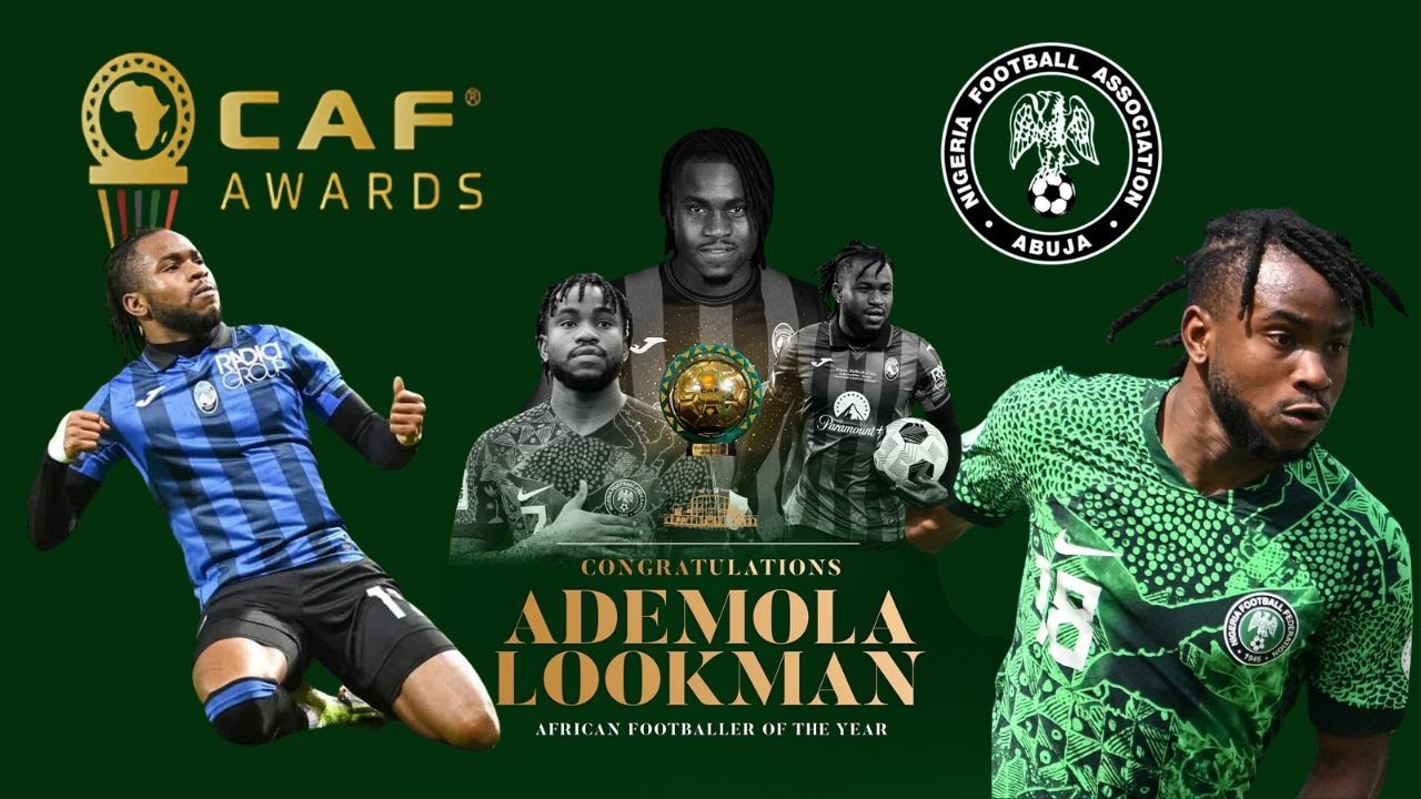 Ademola Lookman wins 2024 CAF African Footballer of the Year - YouTube