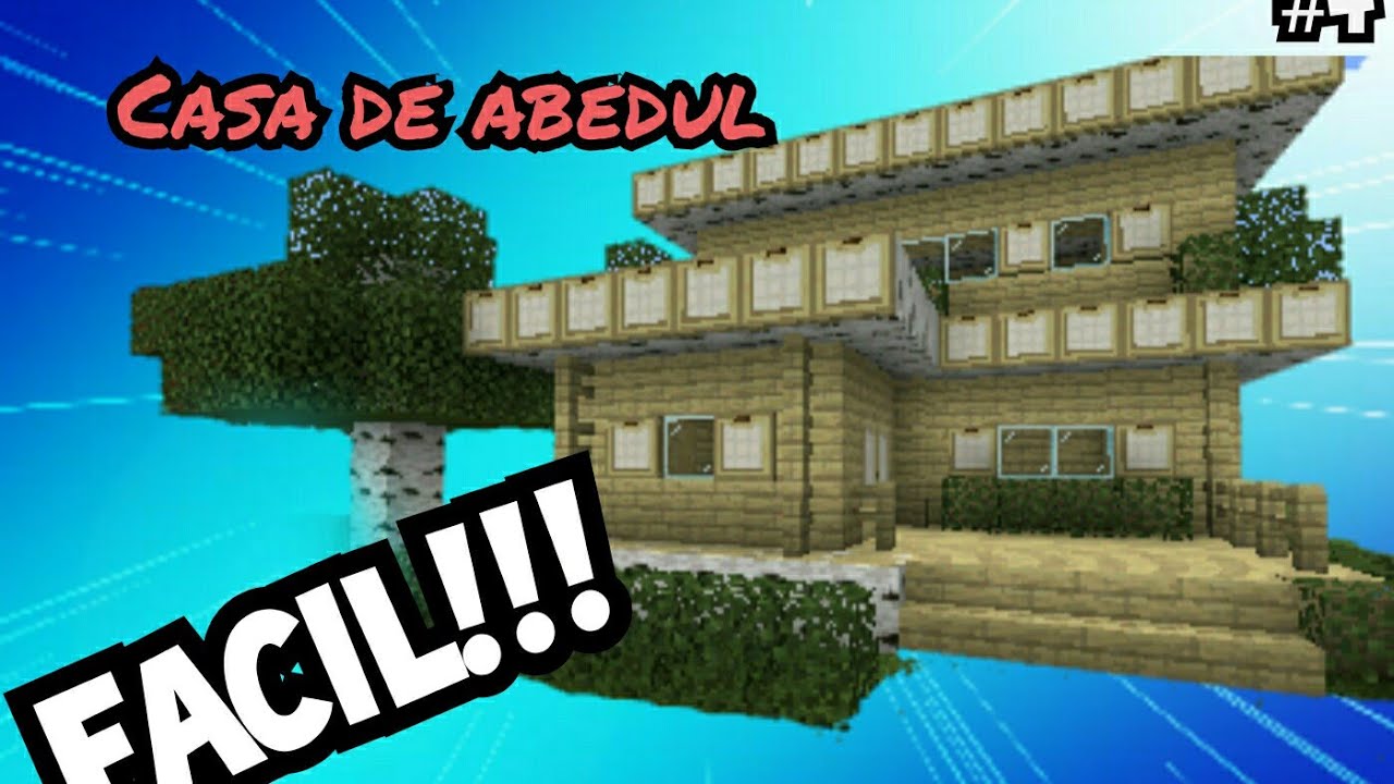 Casas de cada material#4 (abedul) | Como hacer una casa en minecraft ...