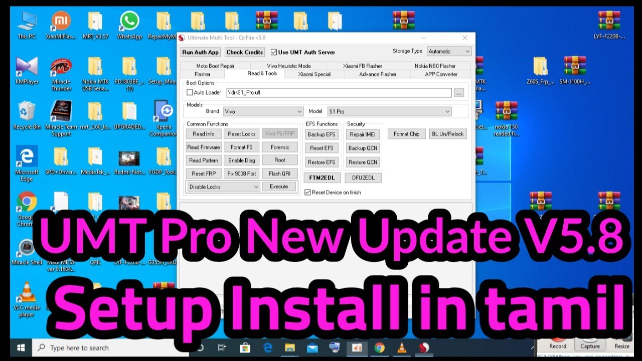 UMT Pro New Update V5.8 Setup Install in tamil | Umt pro New update ...