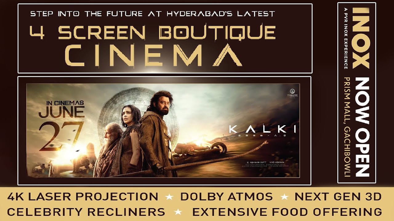 4 Screens Boutiqe Cinema At Hyderabad | Kalki Movies Inox | Hybiz tv ...