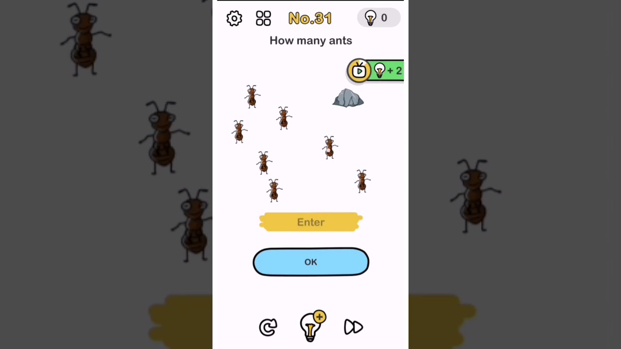 #shorts Brain Out Level 31 Puzzle How Many Ants Walkthrough Solutions ...