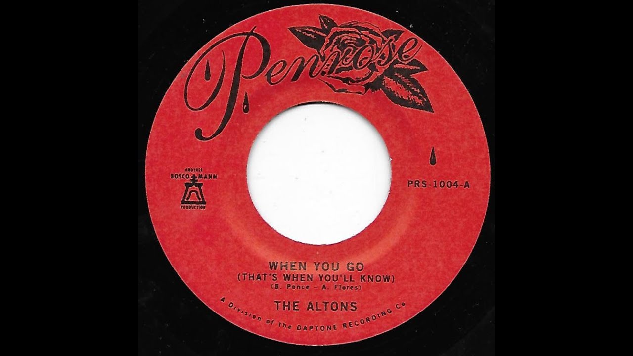 The Altons - When You Go (That's When You'll Know) - YouTube