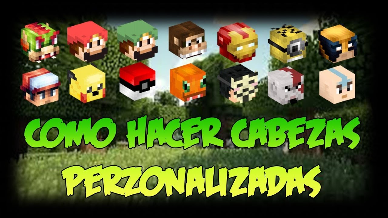 Como tener cabezas personalizadas en minecraft | Brian-G - YouTube