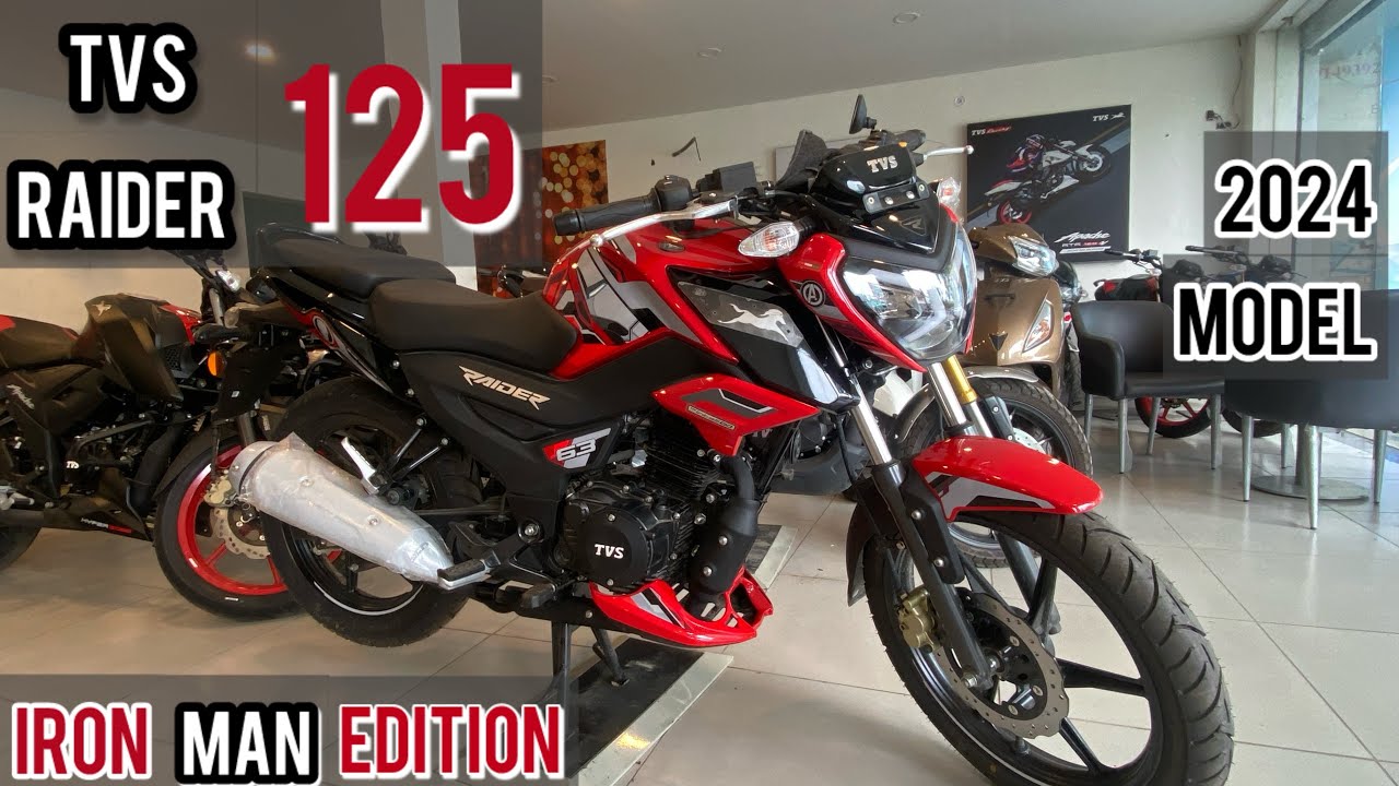 # All New TVS Raider 125 Iron Man edition 2024 fully detailed review ...